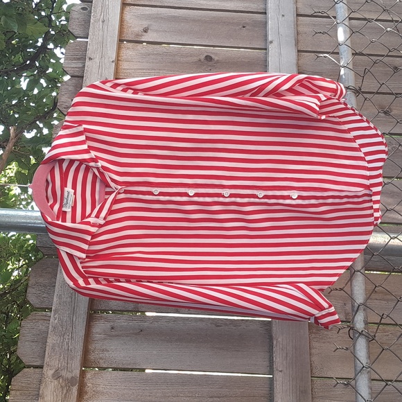 Lady Diplomat | Tops | Vintage Lady Diplomat Silky Striped Botton Down ...